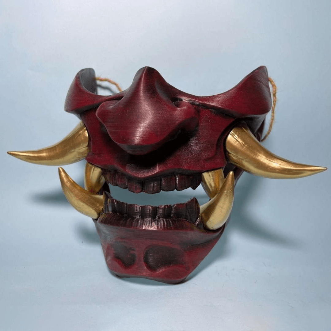 Hannya Oni Mask Red - Space Armory
