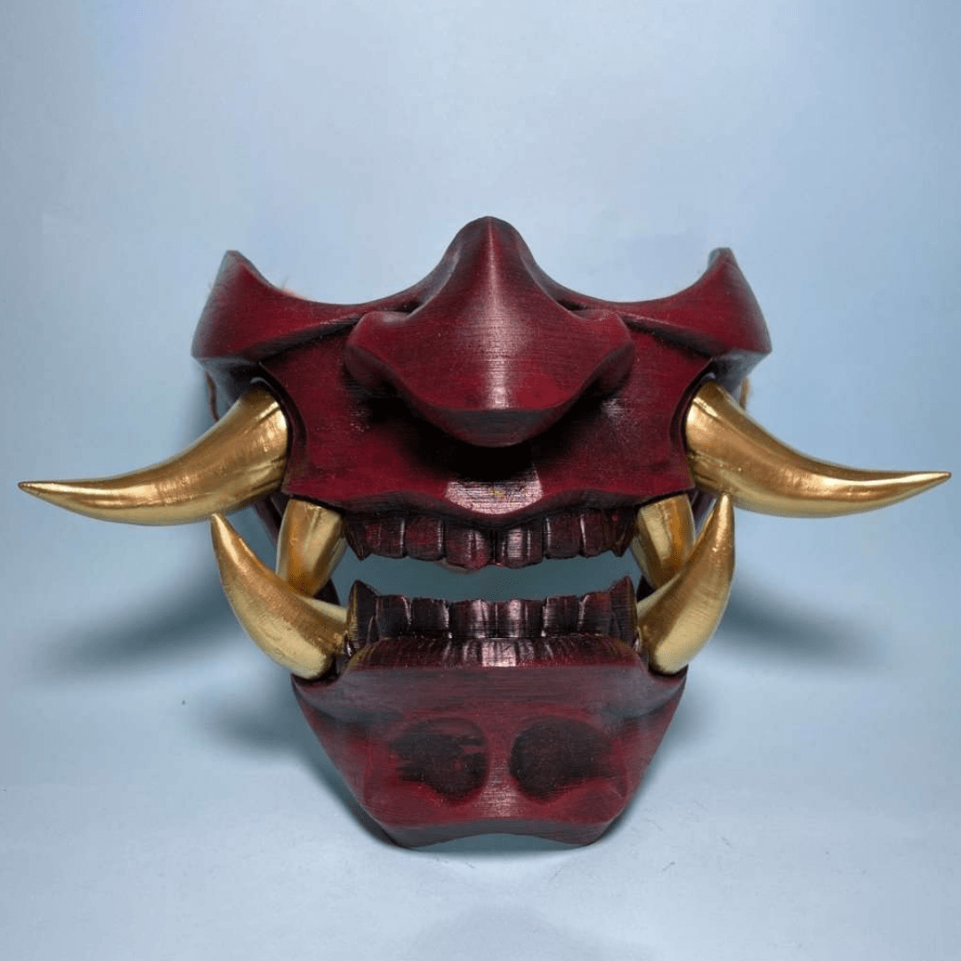 Hannya Oni Mask Red - Space Armory