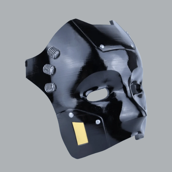 Cyborg Humanoid Robot Mask - Black - Space Armory