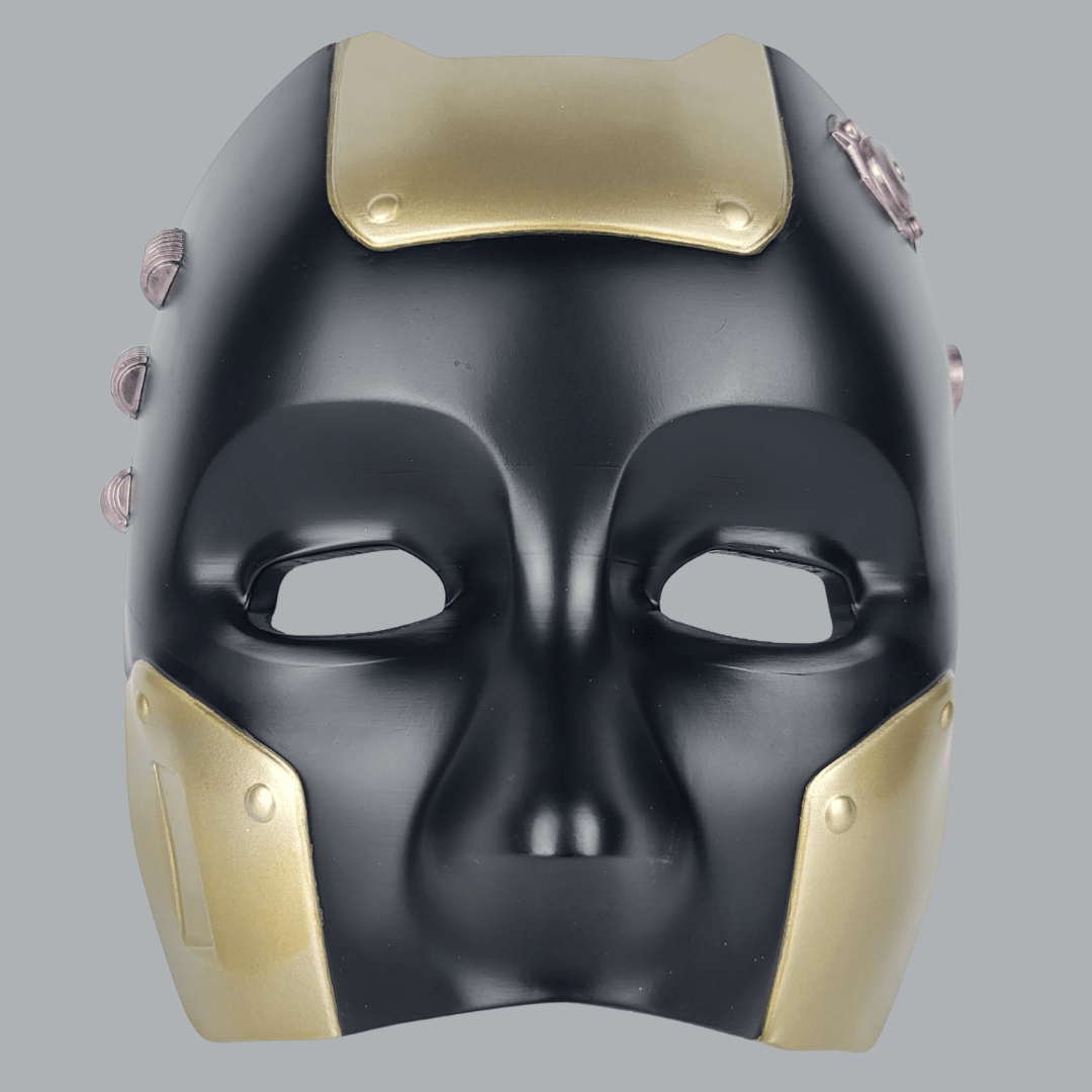 Cyborg Android Robot Mask - Black/Gold – Space Armory | Japanese Mask ...