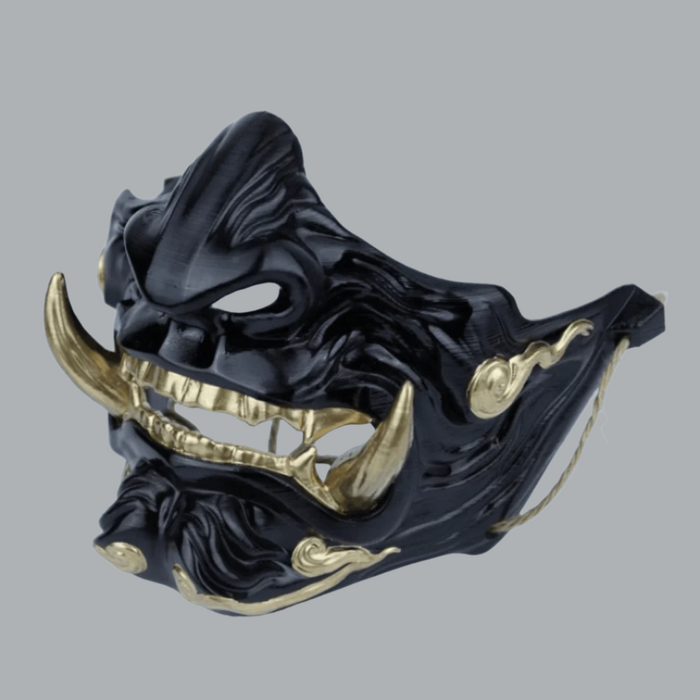 Demon Oni Mask - Black – Space Armory | Japanese Mask and Cosplay Store