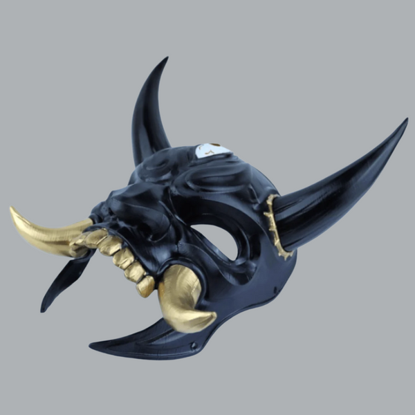 Japanese Oni Mask With Horn – Space Armory | Japanese Mask and Cosplay ...