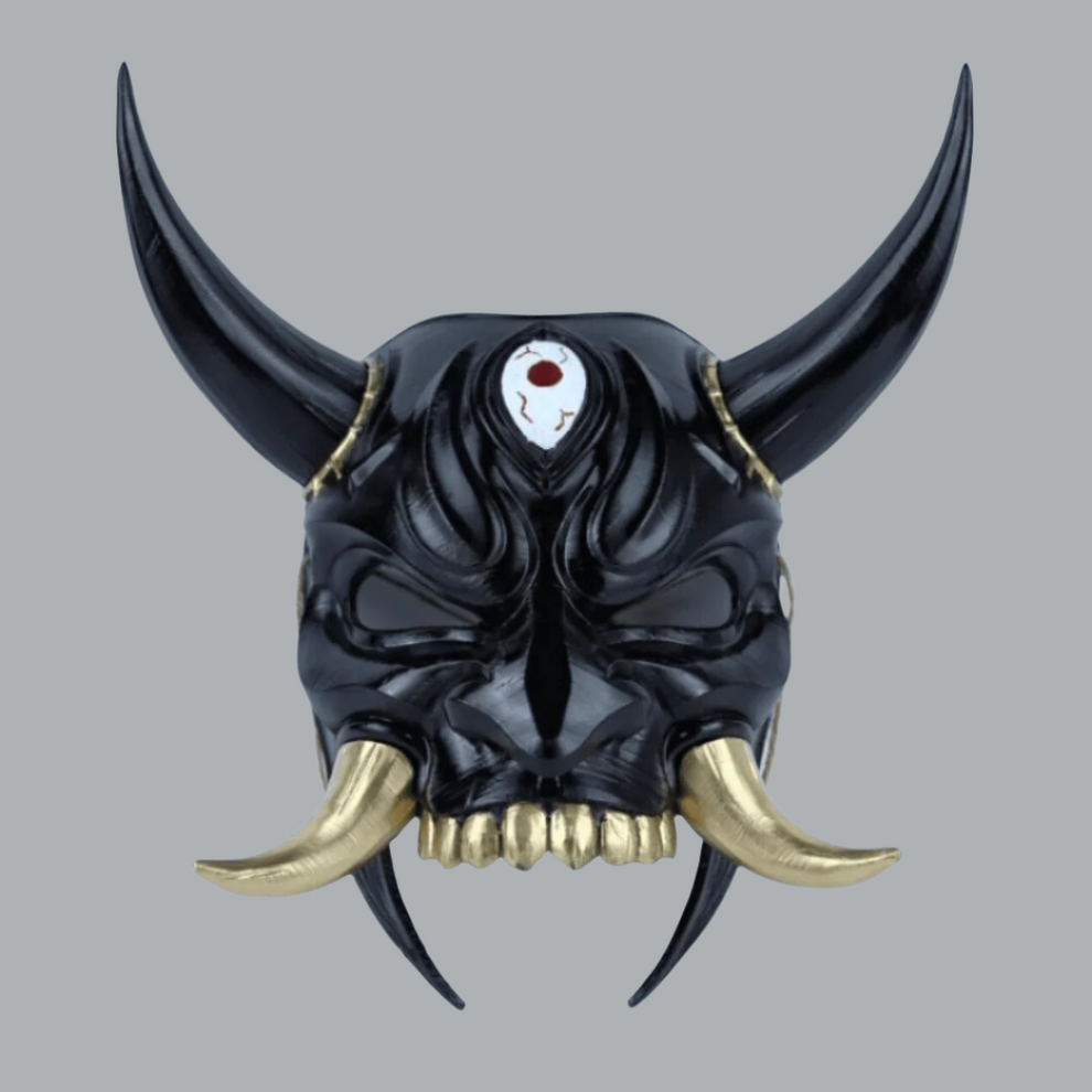 Japanese Oni Mask With Horn – Space Armory | Japanese Mask and Cosplay ...